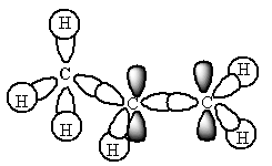 Draw the molecular shape of propene and determine the hybridization of ...