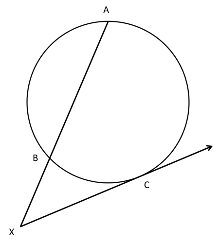 How to Determine If a Line is Tangent Given a Drawing with Lengths ...