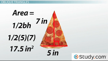 Area of Triangles & Rectangles | Formula, Calculation & Examples ...