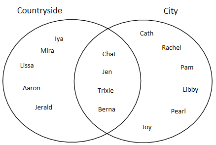 Interpreting a Venn Diagram of 2 sets Practice | Algebra Practice ...