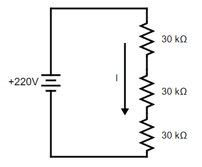 Determining the Relative Voltage Difference Across Equal Resistors in ...