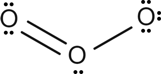 What is the electron domain geometry of the central oxygen atom in the ...