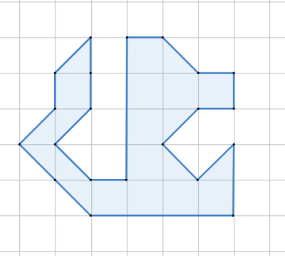 Finding the Area of a Composite Figure on a Grid Practice | Geometry ...