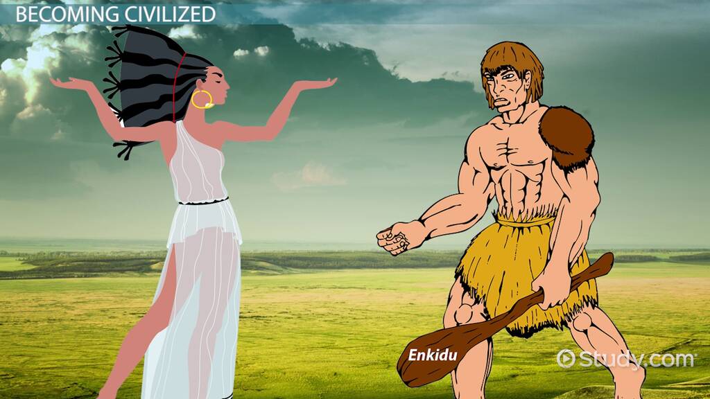 Enkidu in The Epic of Gilgamesh | Overview & Death - Lesson | Study.com