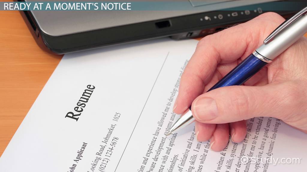 Strategies for Keeping Your Resume Up-To-Date - Lesson | Study.com