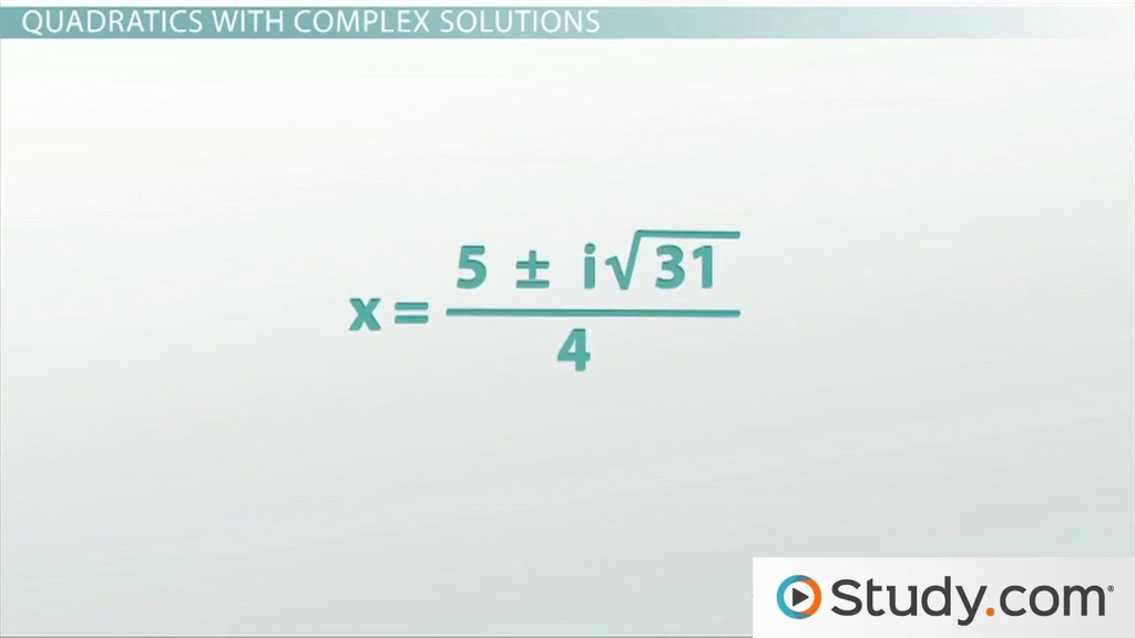 Complex Quadratic Equation Examples Tessshebaylo Complex Quadratic Equation Examples Tessshebaylo