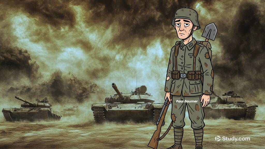 Paul Baumer in All Quiet on the Western Front by Erich Remarque ...