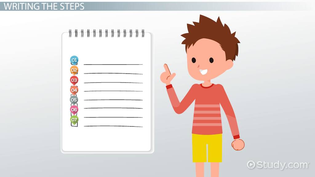 How To Write Multi Step Instructions Lesson Study