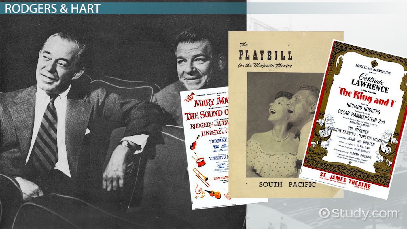 Broadway: Works of Rodgers and Hart, Bernstein & Porter - Lesson ...