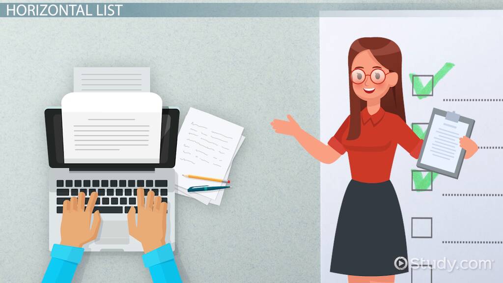 Grammatical Rules for Lists - Lesson | Study.com