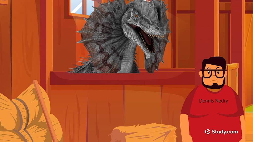 Spitting Dinosaur in Jurassic Park | Overview & Depiction - Lesson ...