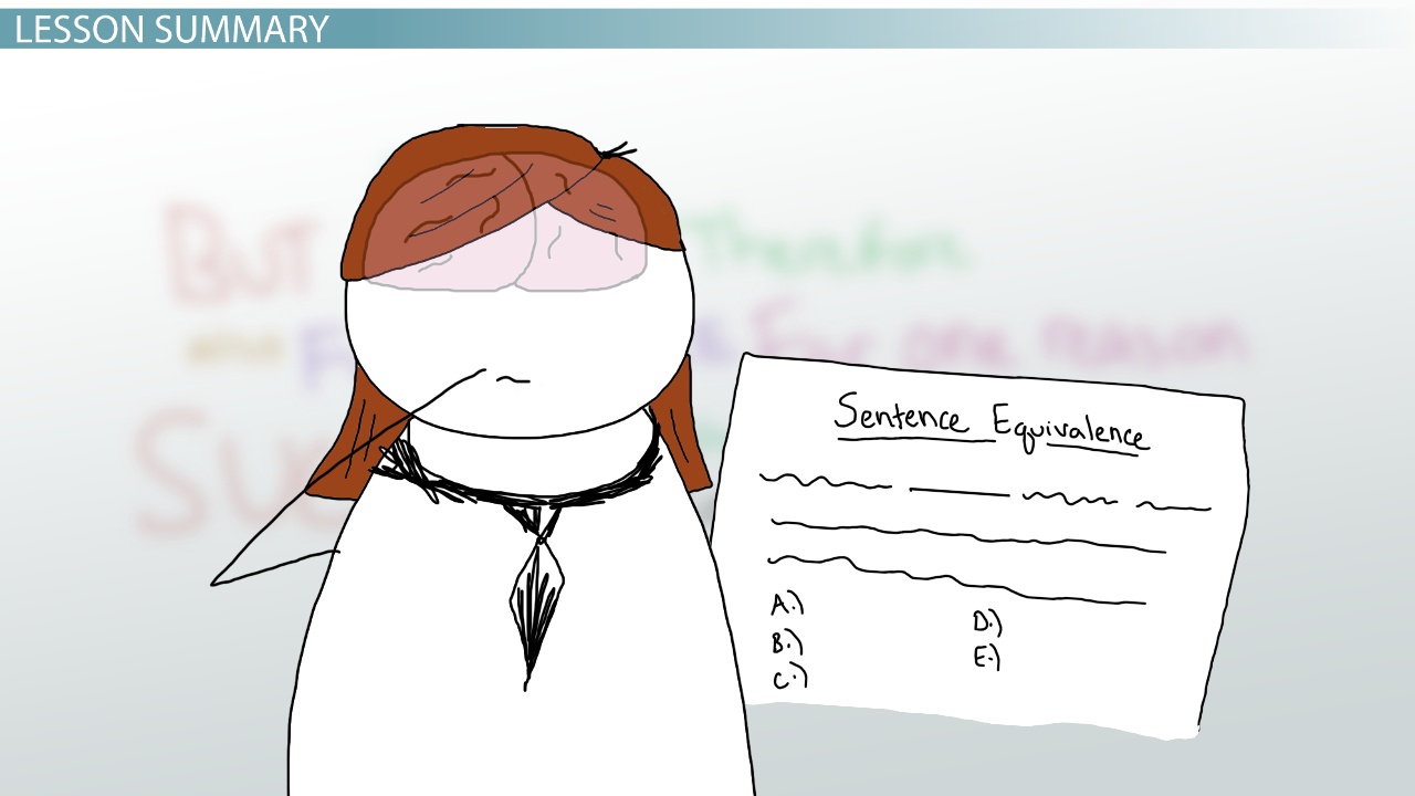 GRE Sentence Equivalence Format - Lesson | Study.com