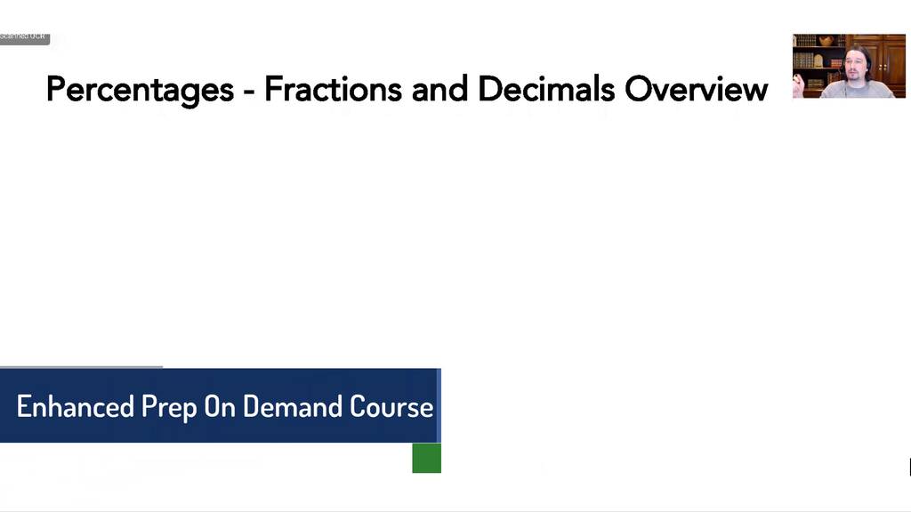 Percentages - Fractions & Decimals: Study.com SAT& Math Exam Prep ...