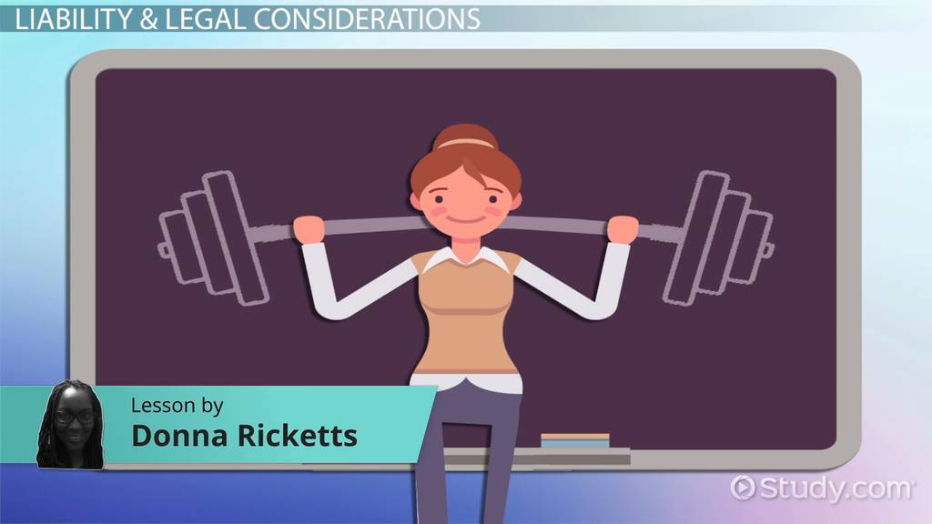 Liability & Legal Considerations for Physical Education - Lesson ...