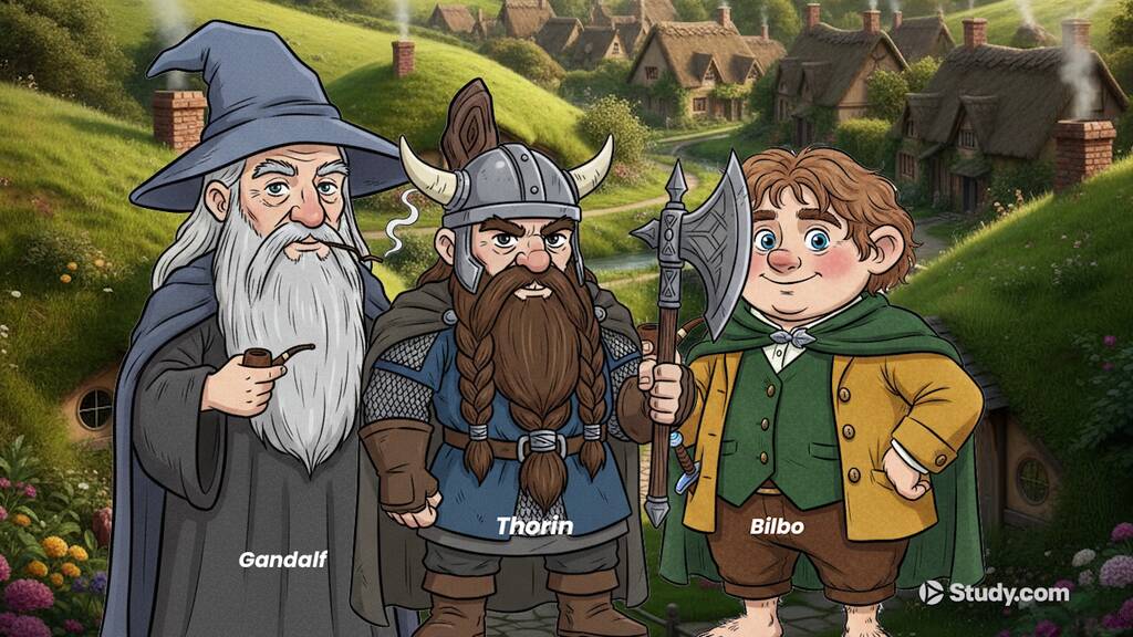 Characters in The Hobbit by J.R.R. Tolkien | Roles & List - Lesson ...