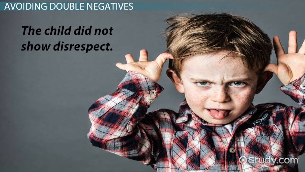 Double Negative Definition Sentences Examples Video Lesson Double Negative Definition Sentences Examples Video Lesson