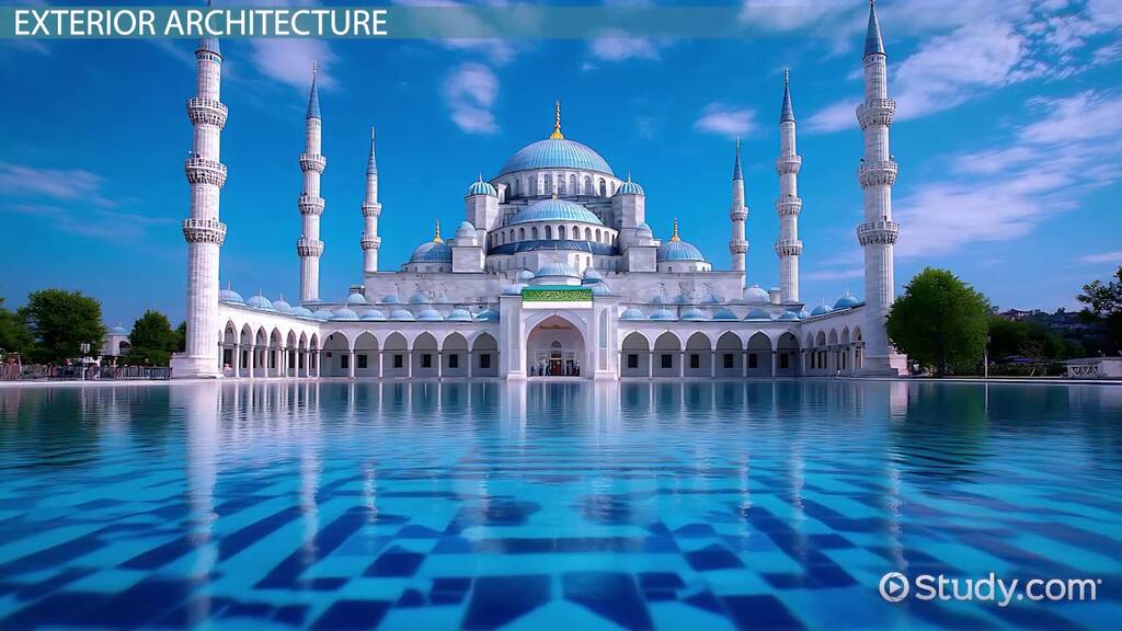 Aechetecture Blue Mosque Istanbul Turkey Showcasing Its Blend Of