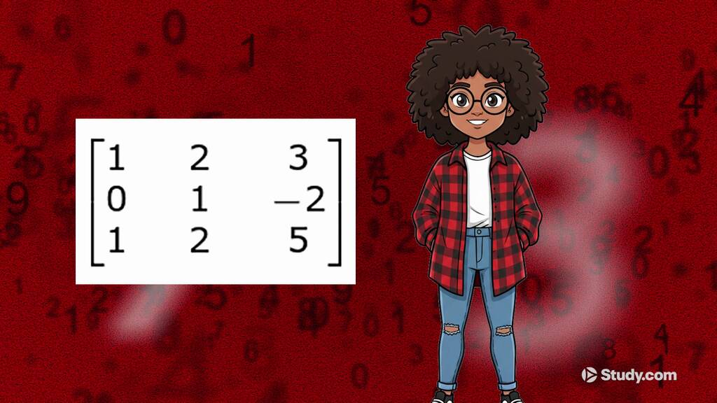 Finding the Inverse of a 3x3 Matrix | Overview & Formula - Video ...