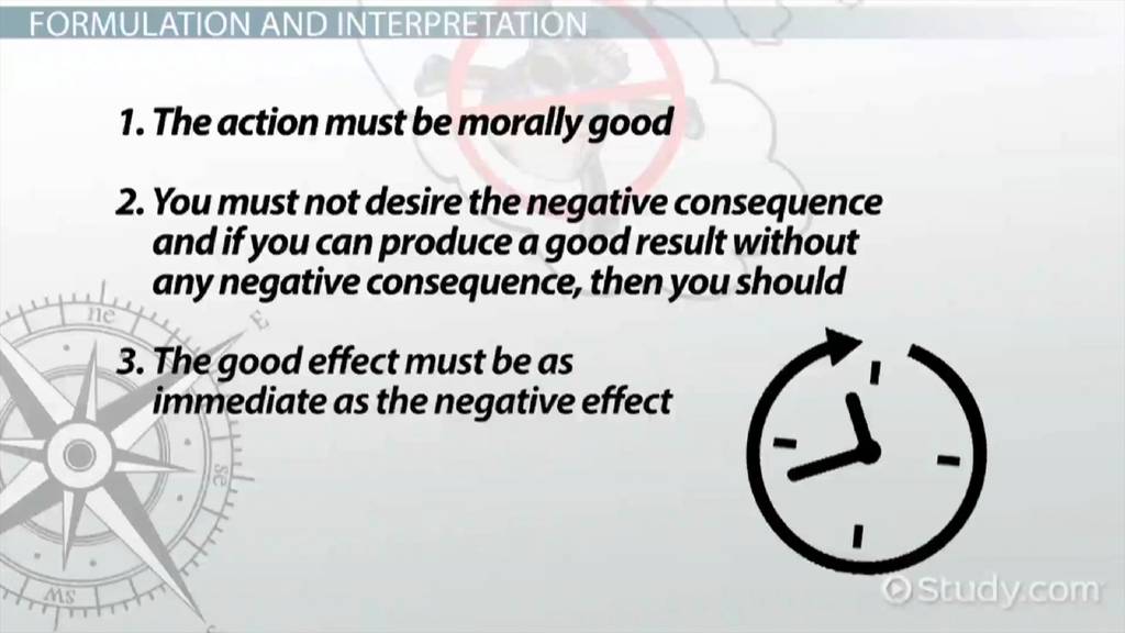 The Doctrine Of Double Effect Principles Criticisms Video