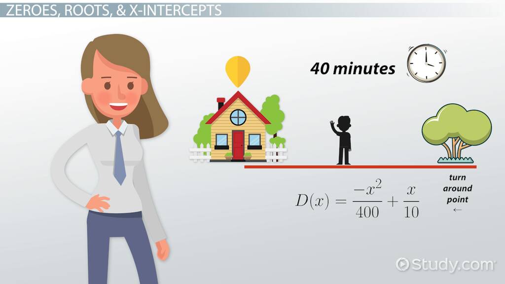 Zeros, Roots & X-Intercepts | Properties & Examples - Lesson | Study.com