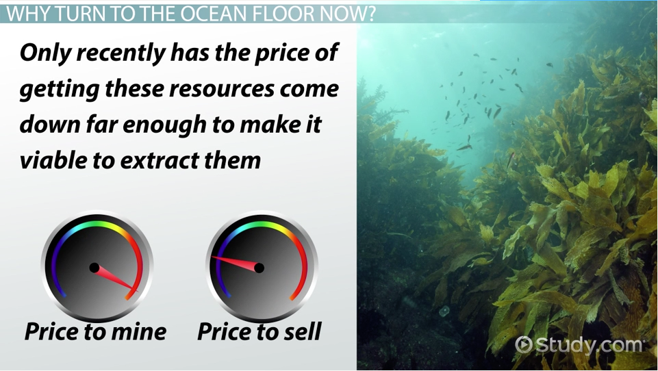 Natural Resources Obtained from the Ocean Floor - Video | Study.com