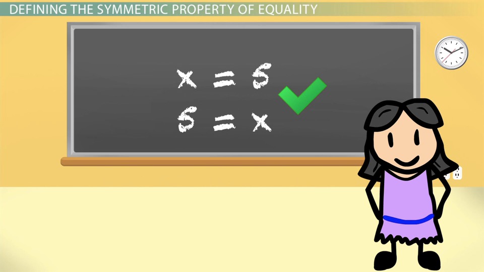Symmetric Property Of Equality Definition Examples Video Lesson 