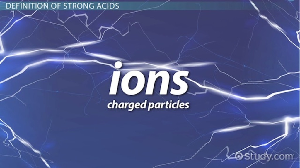 What Is A Strong Acid Definition List Examples Lesson Study