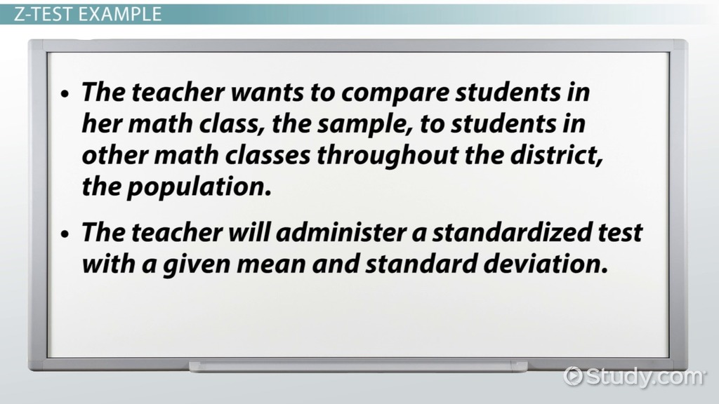 Z Test Vs T Test Differences Formula Examples Video Lesson