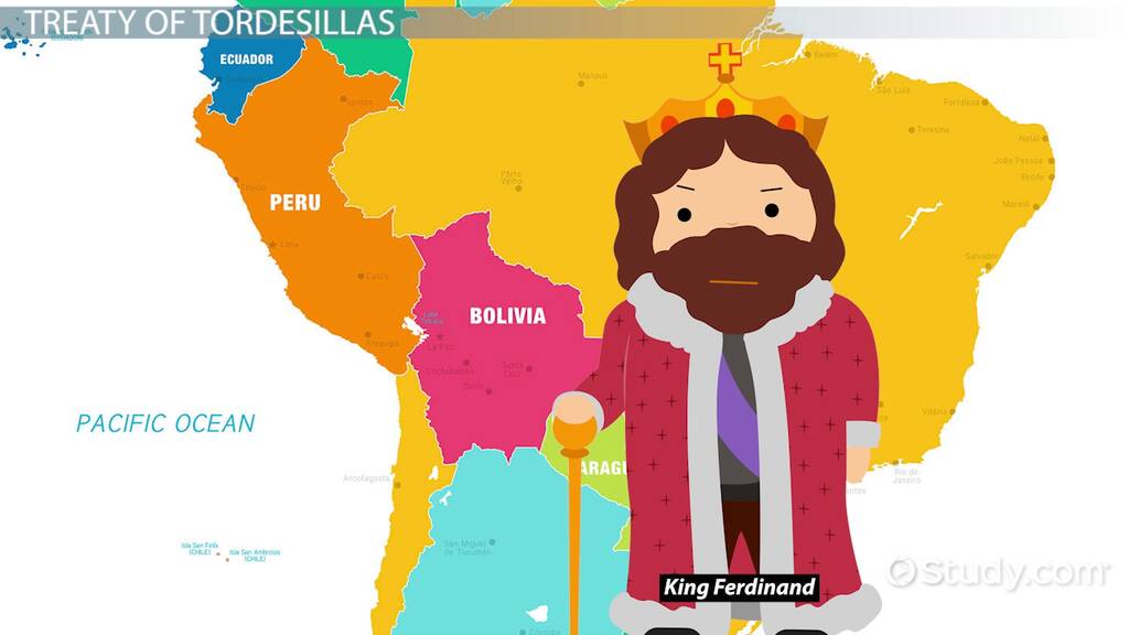 Image World Map 1494 Treaty Line