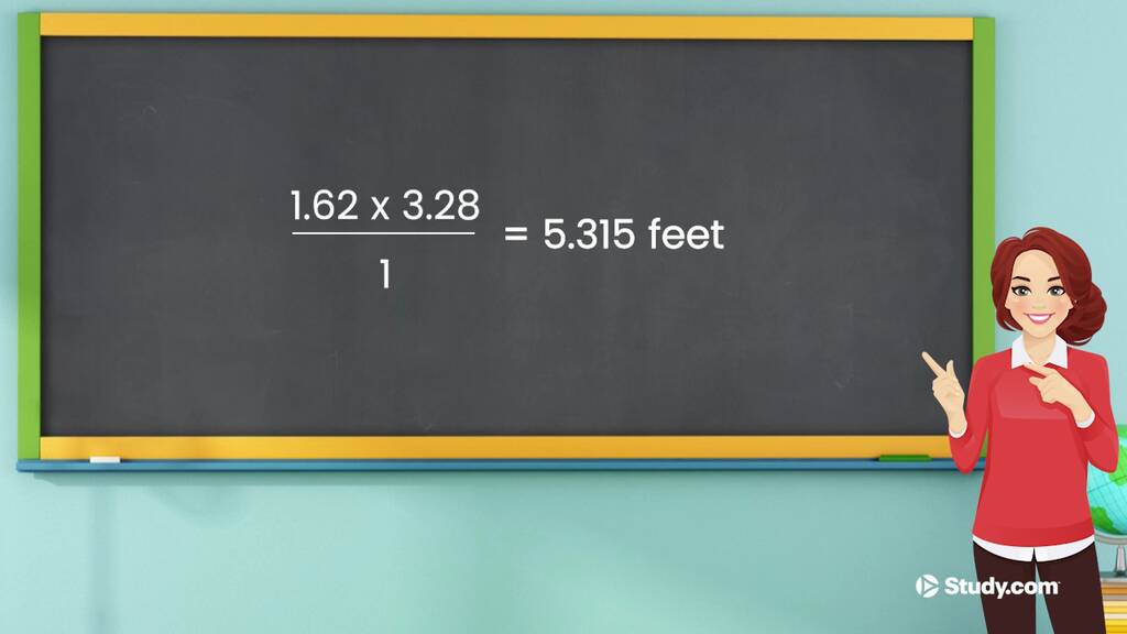 1.62 Meters in Feet & Inches: How-to & Steps - Video | Study.com