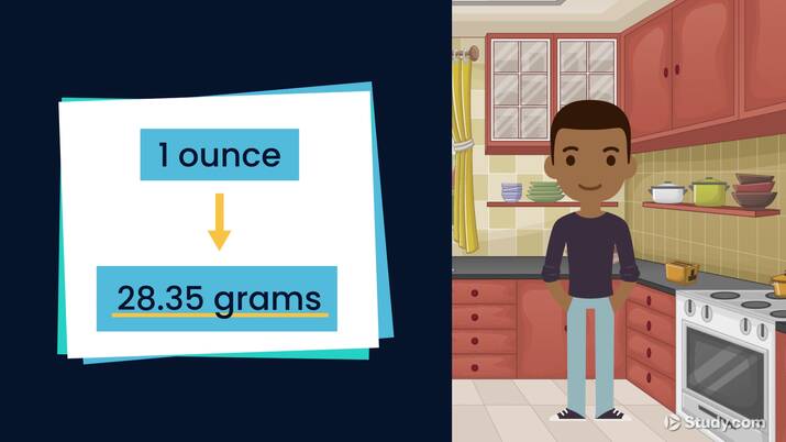 Converting 1 Ounce to Grams: How-To & Steps - Video | Study.com