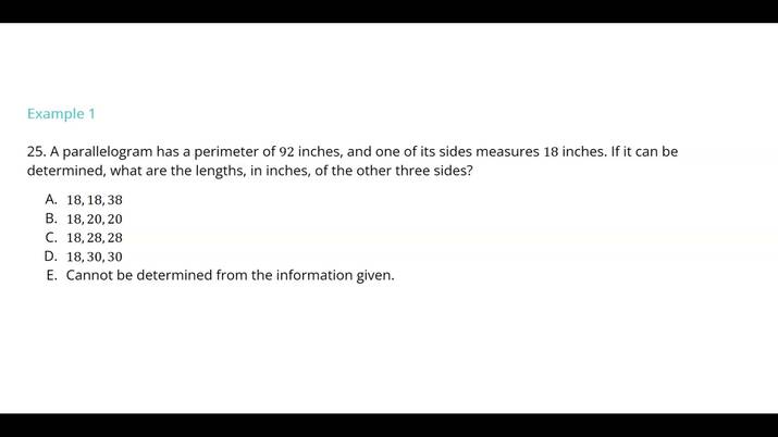 Perimeter Actand Math Test Prep Lesson 8003