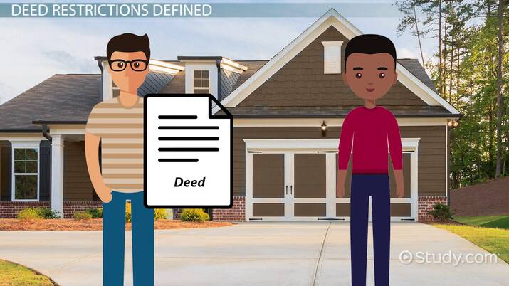 Deed Restrictions in Real Estate | Definition & Examples - Lesson ...