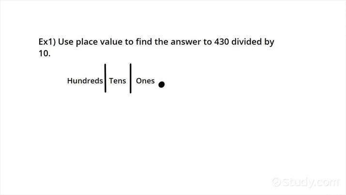 How to Use Place Value When Dividing by 10 with Whole Numbers | Algebra ...