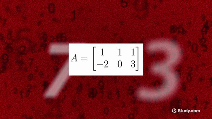 Matrix Representation of a Transformation - Lesson | Study.com