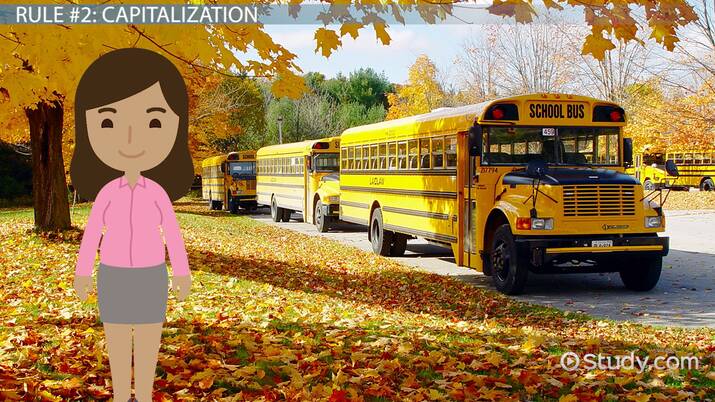 Capitalization Lesson for Kids: Rules & Definition - Lesson | Study.com