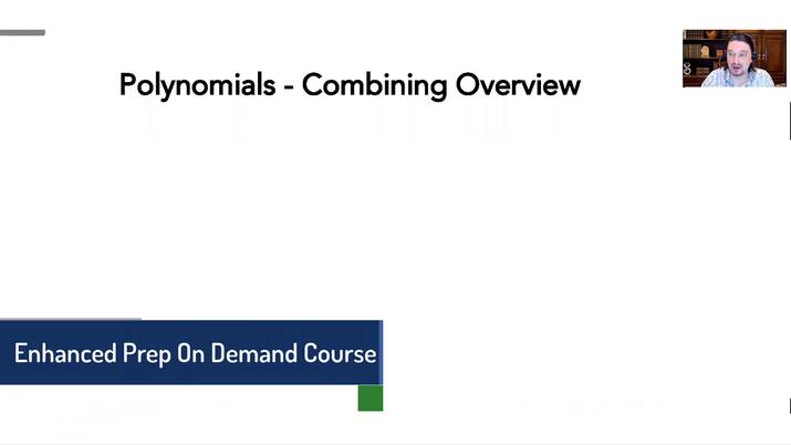 Polynomials - Combining: Study.com SAT& Math Exam Prep - Lesson | Study.com