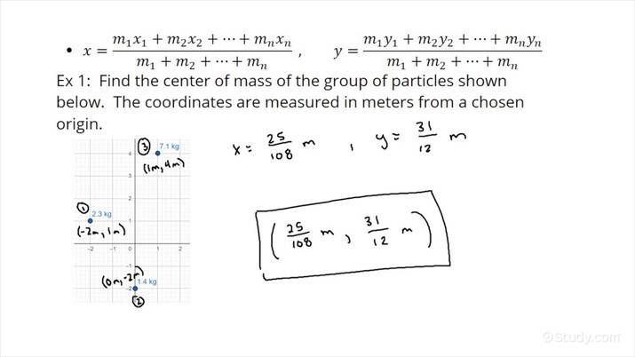 How to Find the Center of Mass of a Group of Two or More Particles ...