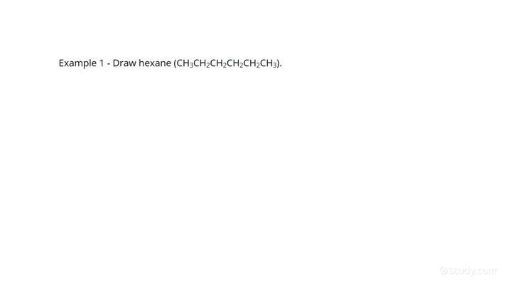 Drawing Normal Alkanes | Chemistry | Study.com