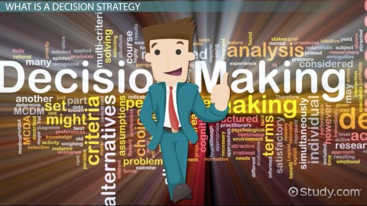 What Is a Decision Strategy in Business? - Lesson | Study.com