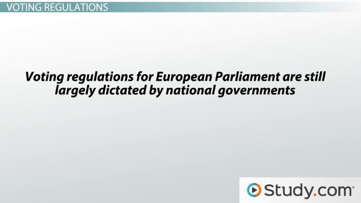 Elections and Apportionment to the European Parliament - Lesson | Study.com