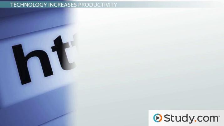 How Technology, Research & Development Affect Productivity - Video ...