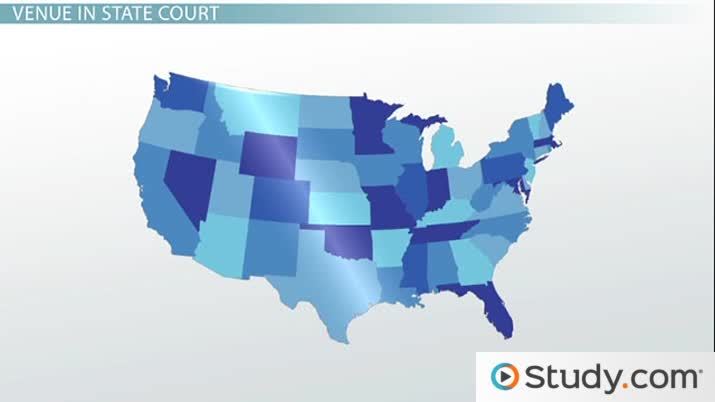 Venue in Law | Definition & Court Procedure - Lesson | Study.com