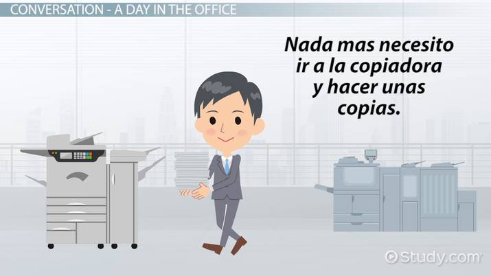 Office Buildings Vocabulary in Spanish - Lesson | Study.com