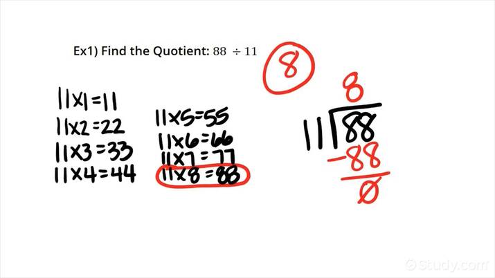 How to Divide Whole Numbers with No Remainder with 2-digit Dividends ...