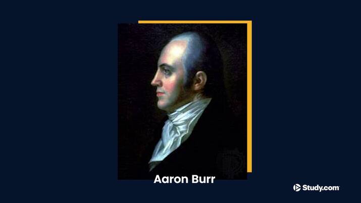 Aaron Burr | Overview, Duel & Trial - Lesson | Study.com