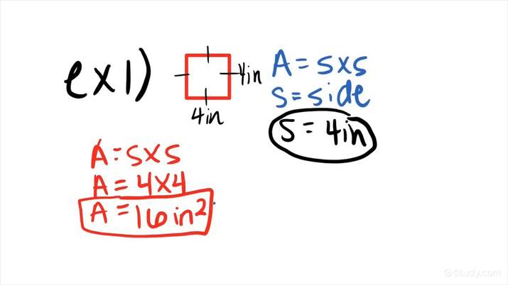 How to Find the Area of a Square or Rectangle | Algebra | Study.com