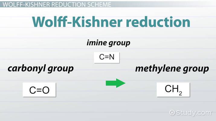 Wolff-Kishner Reduction, Mechanism & Application - Lesson | Study.com