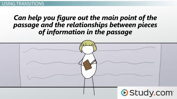 Navigating a Reading Passage with Transitions - Lesson | Study.com