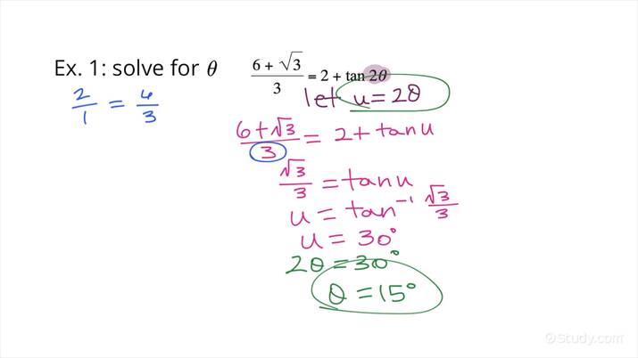 Solving Trigonometric Equations Involving Multiple Angles Tessshebaylo
